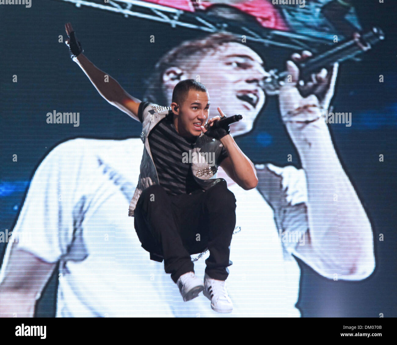 Carlos Pena Jr of Big Time Rush performs during 'Big Time Rush with ...