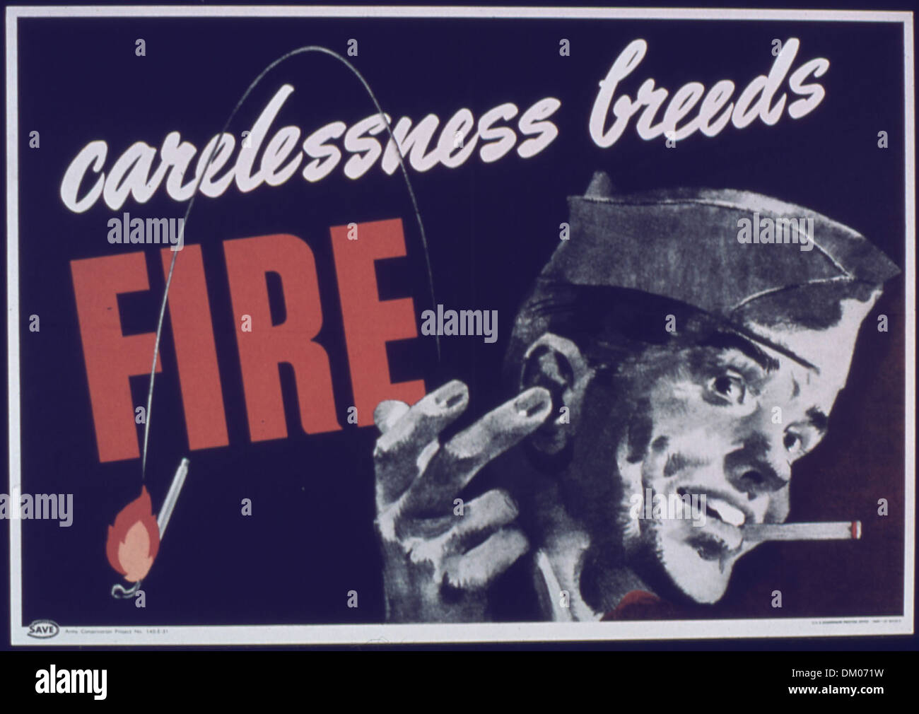 This World War II-era propaganda poster warns of the dangers of ...