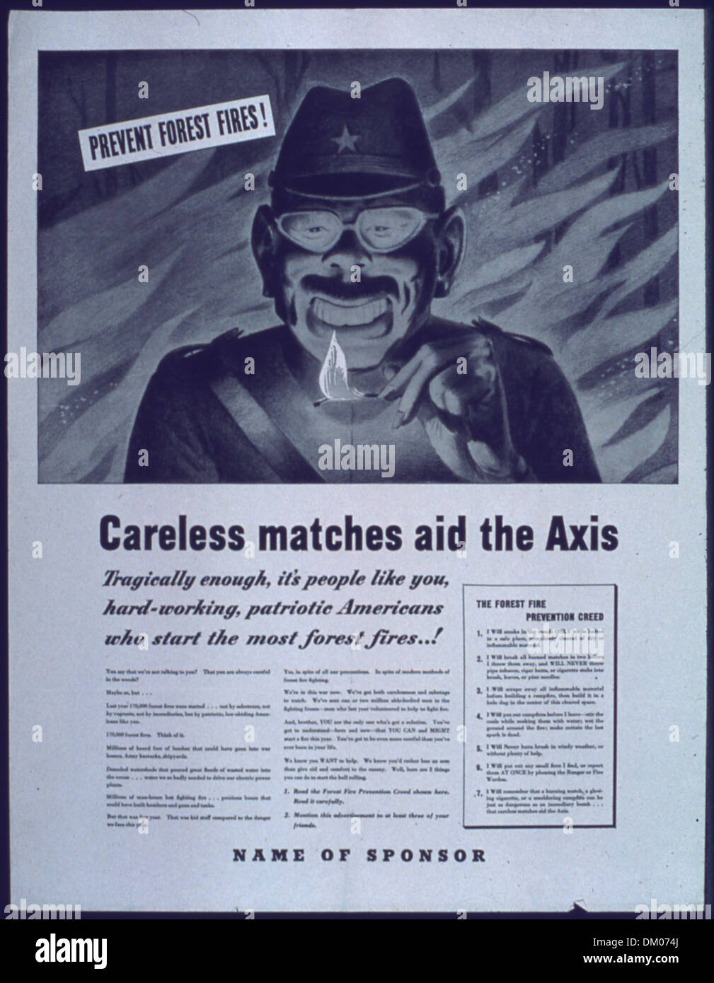 This World War II American propaganda poster warns against carelessness ...