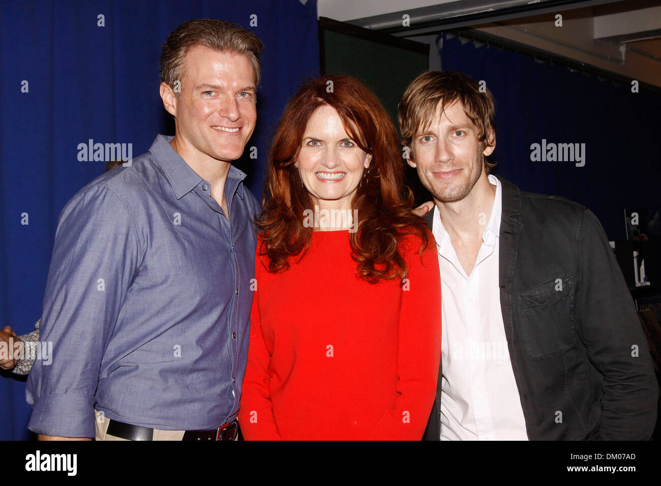 Edward Watts Candy Buckley and Andrew Samonsky attending a meet and ...