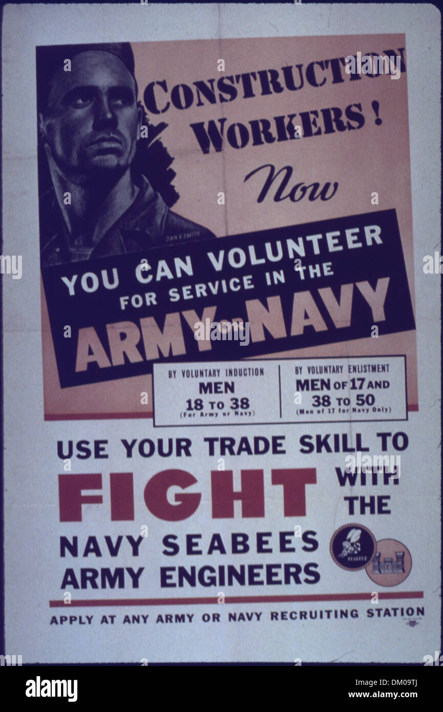 This World War II propaganda poster encourages construction workers to ...