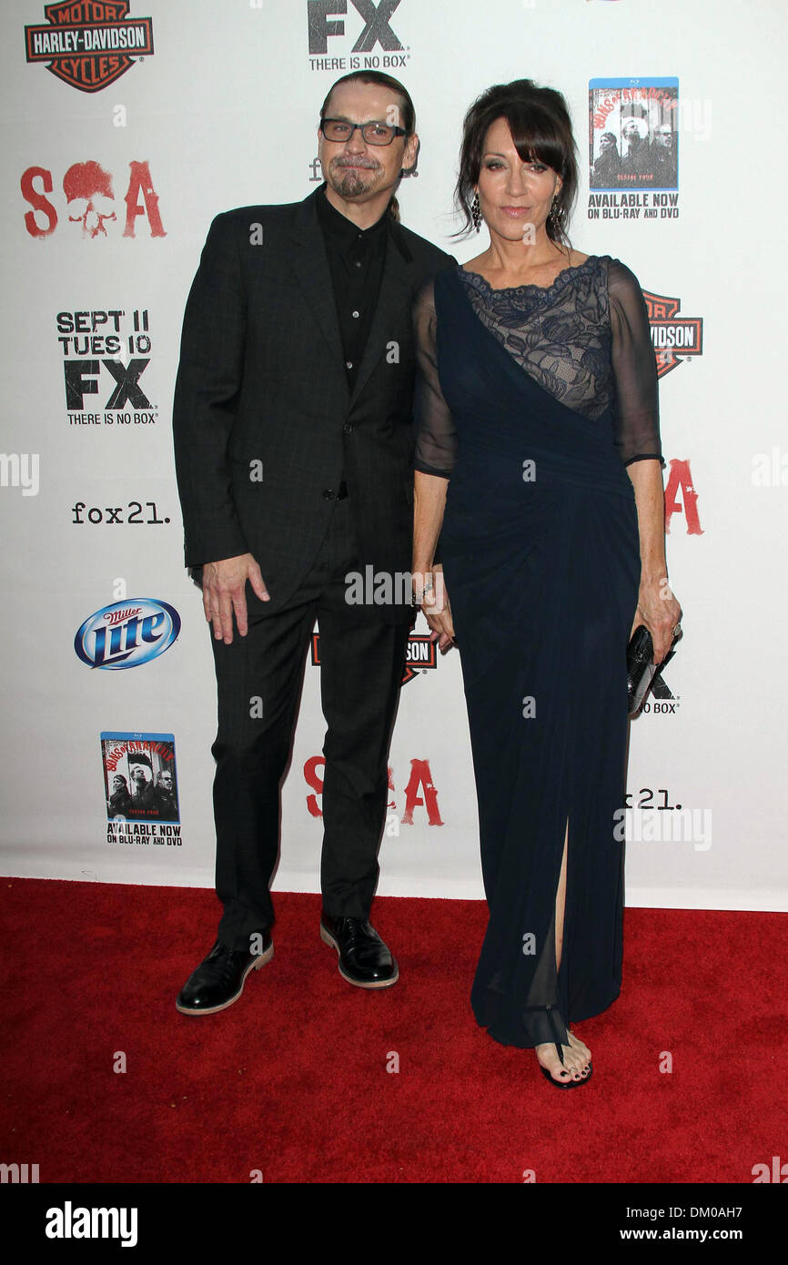 Kurt Sutter Katey Sagal Premiere Screening of FX's 'Sons Of Anarchy' Season 5 Held at Westwood ...