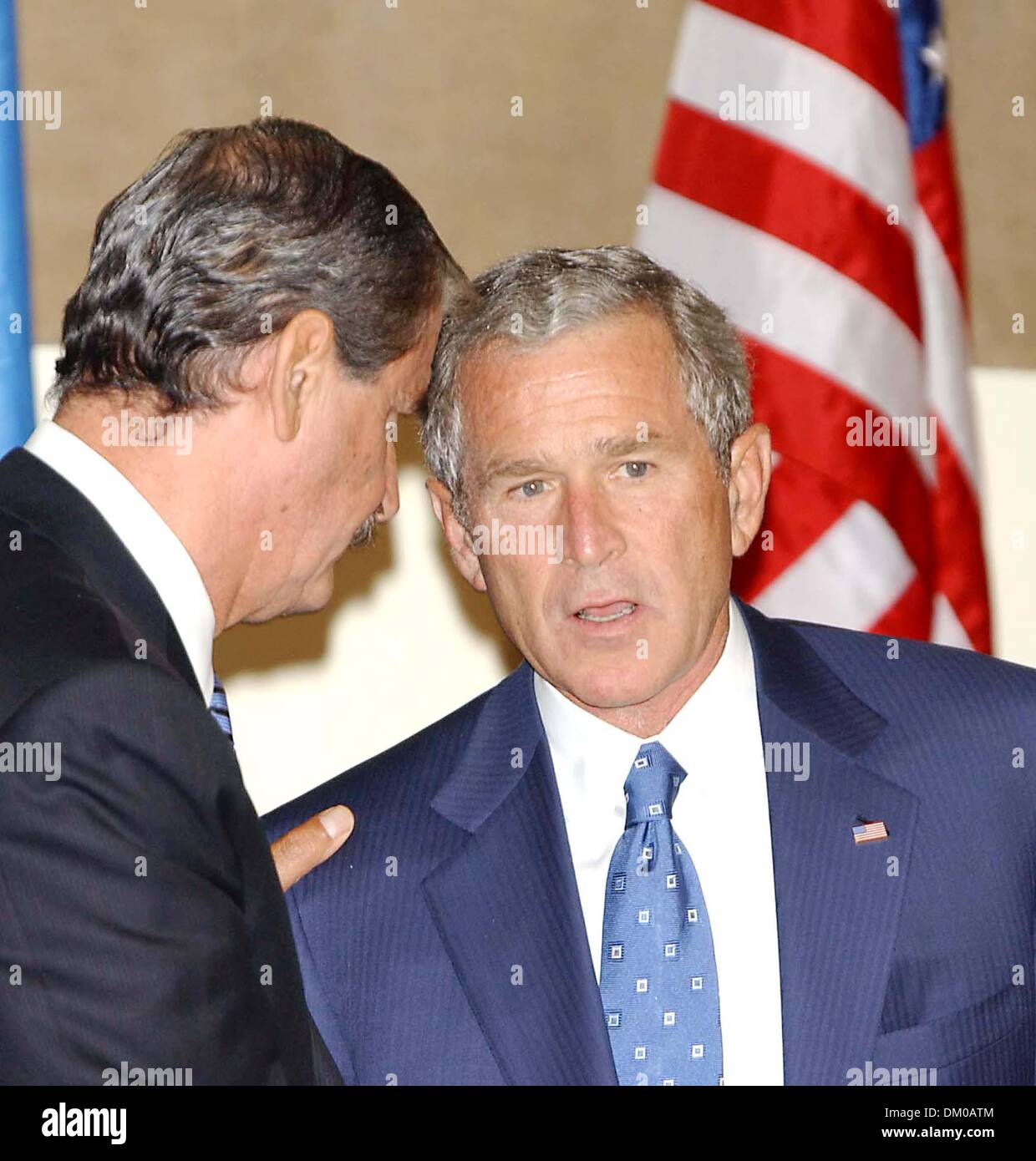George bush united nations 2002 hi-res stock photography and images - Alamy
