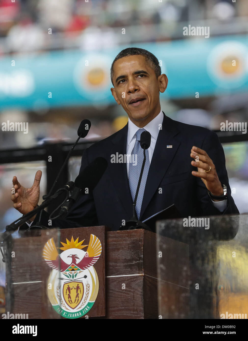Johannesburg, South Africa. 10th Dec, 2013. U.S. President Barack Obama ...