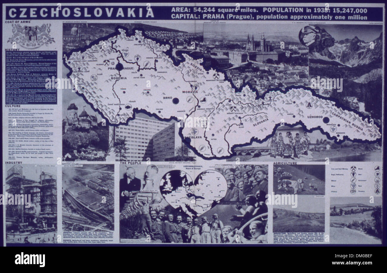 This World War II-era propaganda poster highlights Czechoslovakia's ...