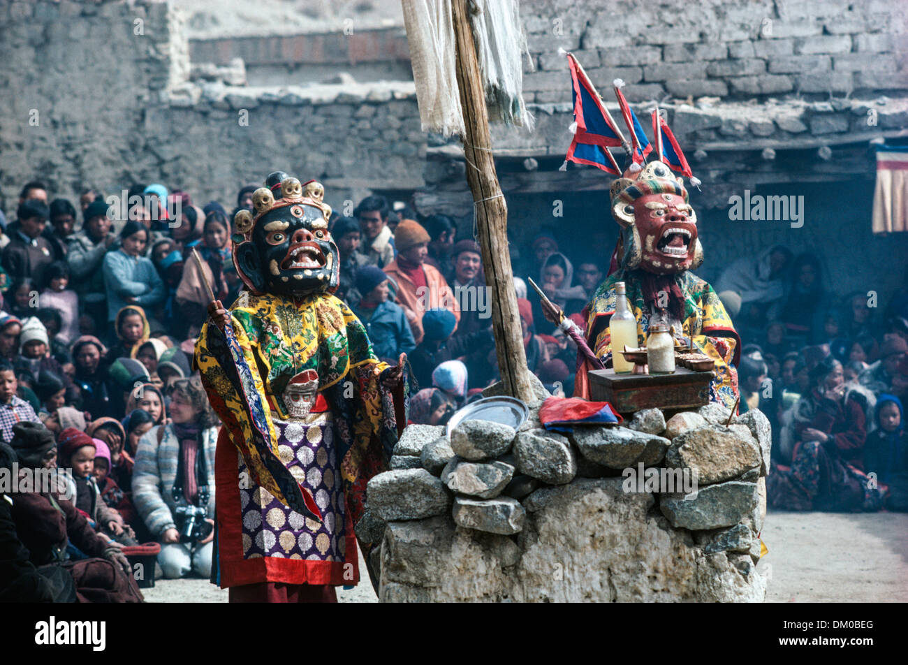 Monks perform in Tibetan monastic style during the annual dance ...
