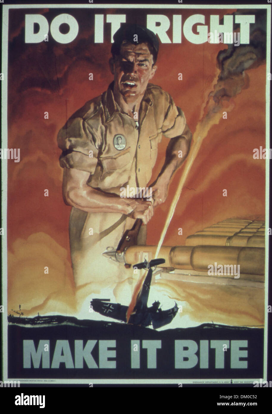 This World War II-era American propaganda poster humorously emphasizes ...