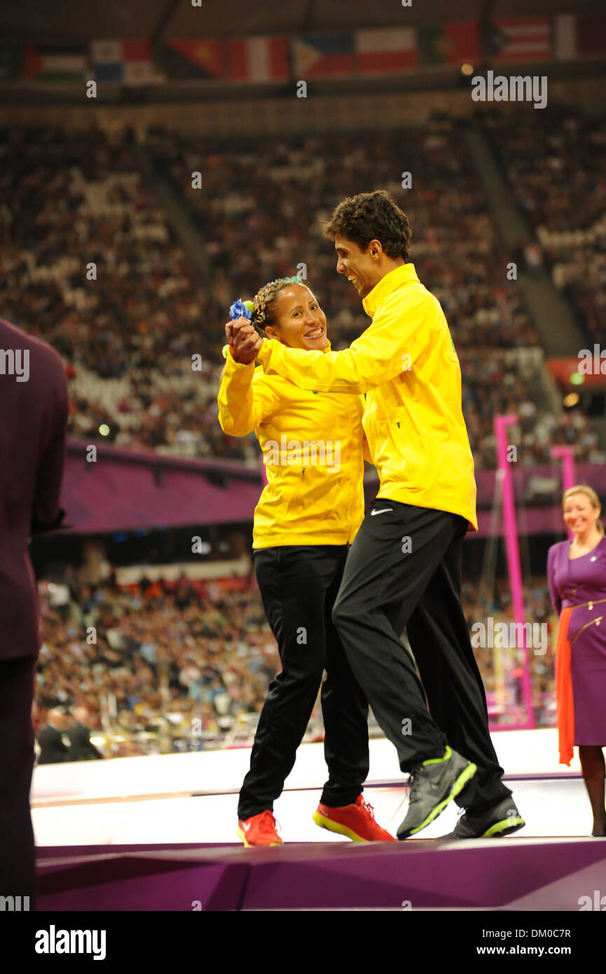 Women's 100m T11 Medal Ceremony (Gold) Terehinha Guilhermina (BRA ...