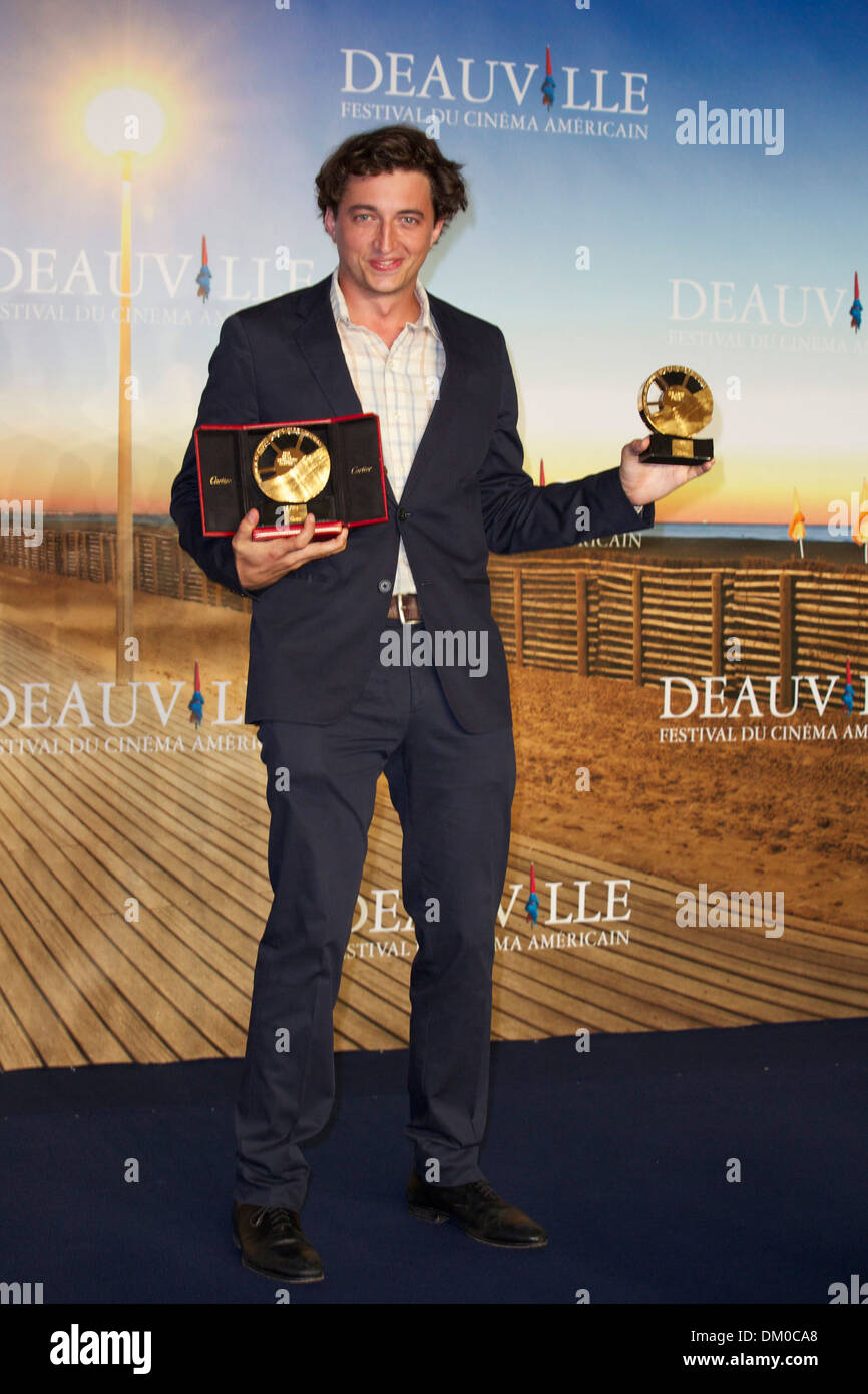 Director Benh Zeitlin poses after winning Grand Prize and Cartier ...