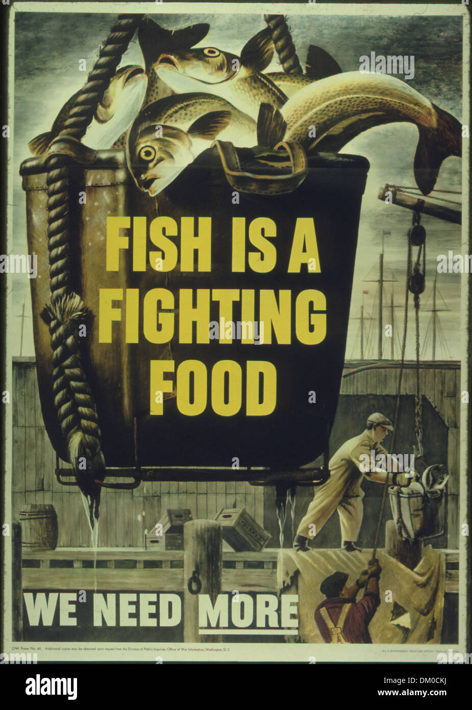 This World War II-era propaganda poster promotes fish as an essential ...