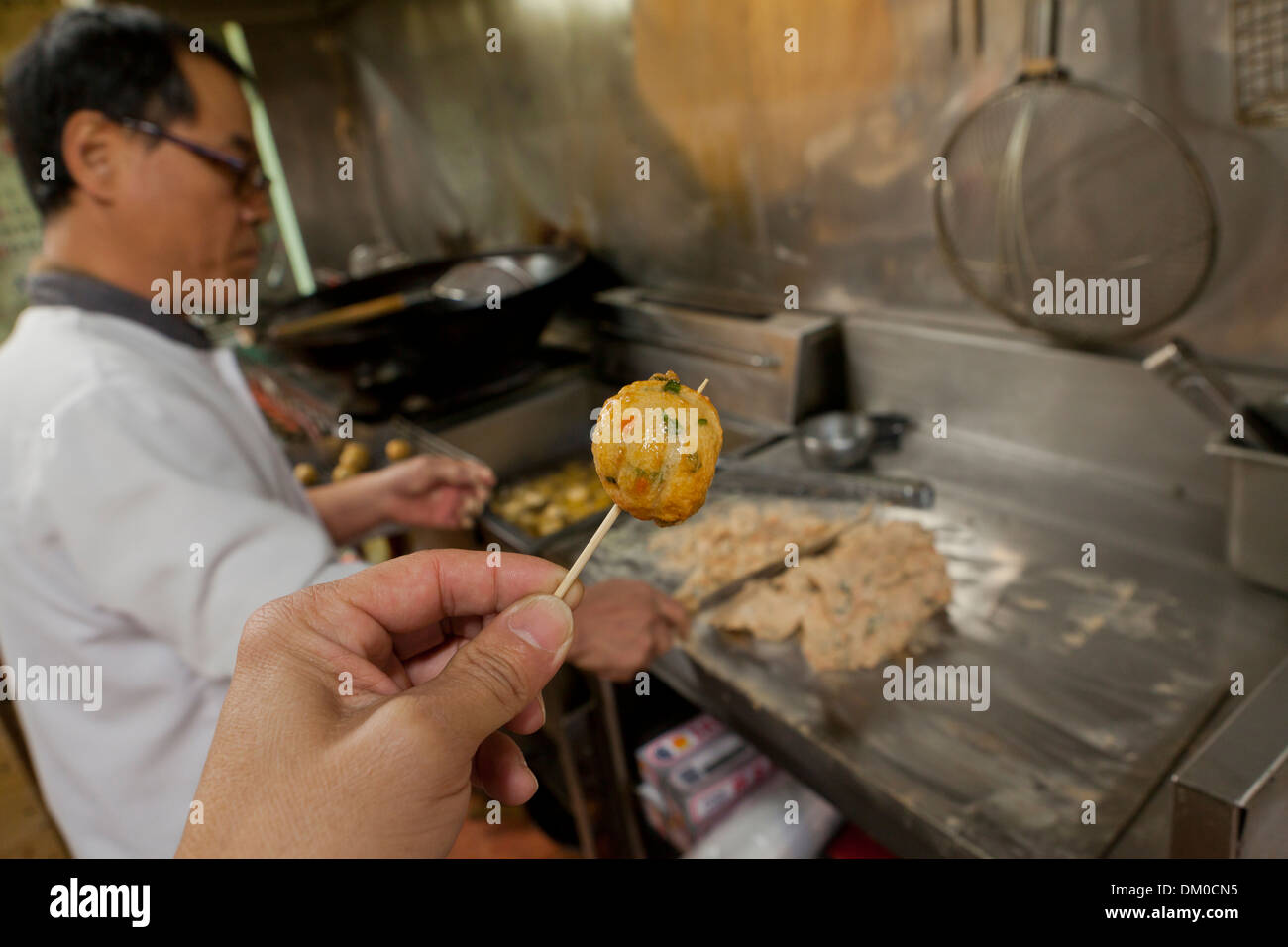 Fish cake maker - Seoul, South Korea Stock Photo - Alamy