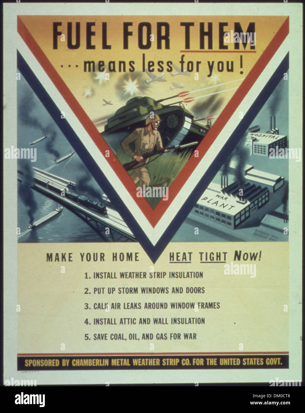 This World War II-era propaganda poster encourages civilians to ...