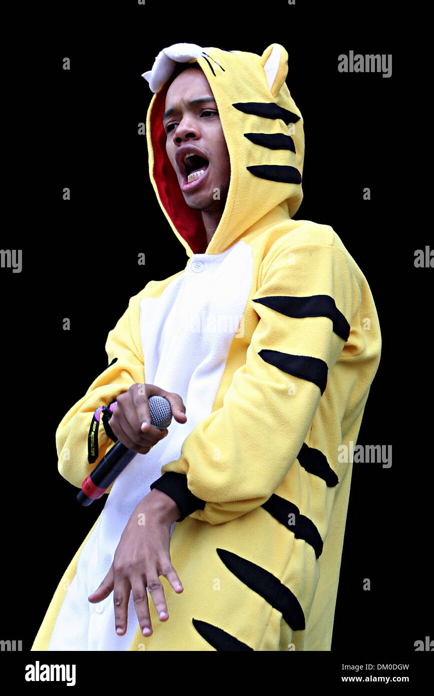 Harley "Sylvester" Alexander-Sule of Rizzle Kicks Bestival 2012 held at ...