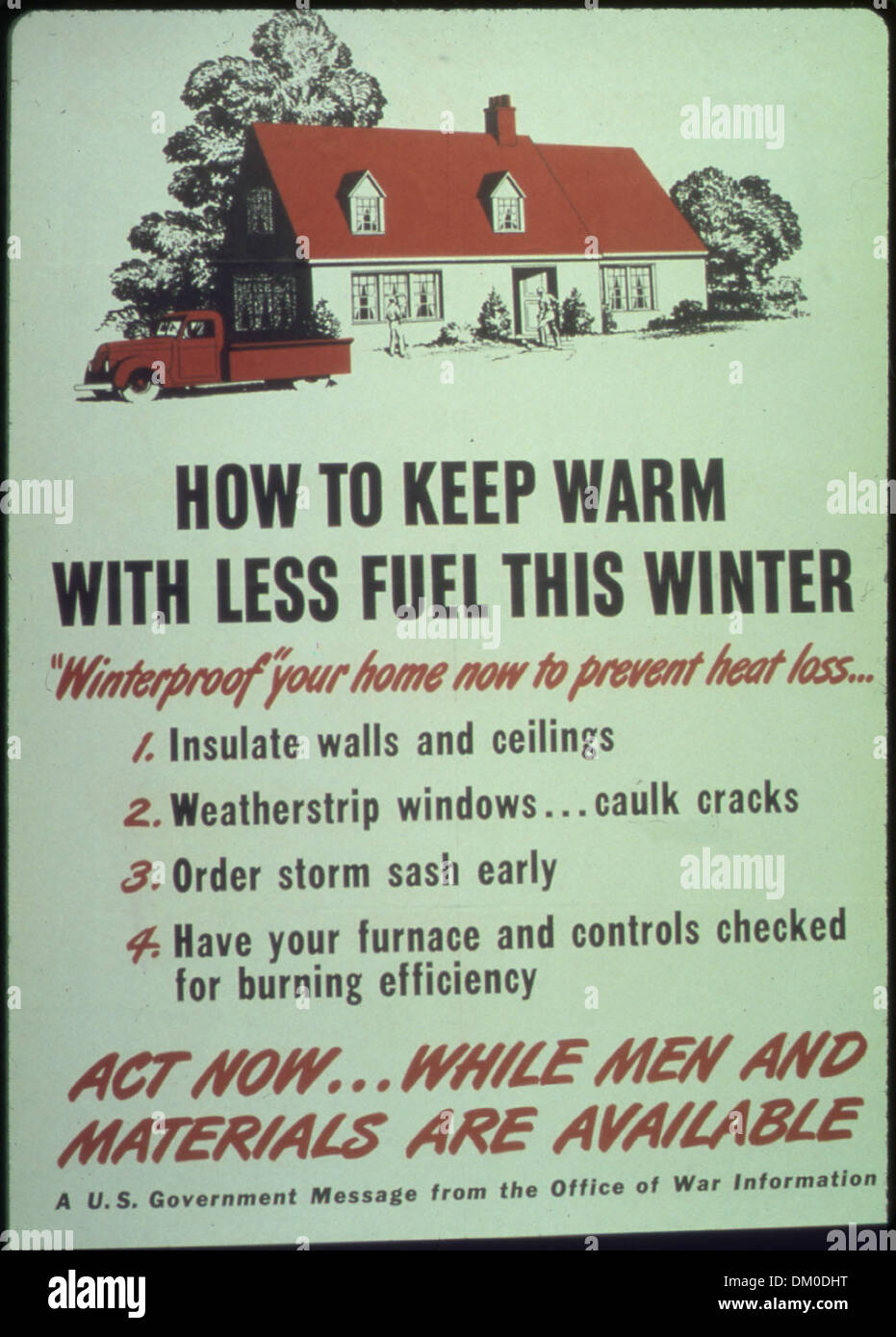 This World War II-era propaganda poster offers tips for conserving fuel ...