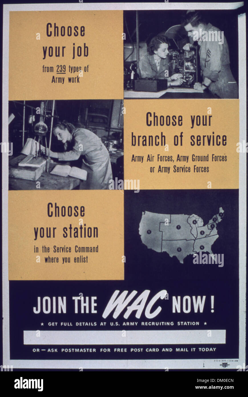 This World War II propaganda poster urges women to join the Women's ...