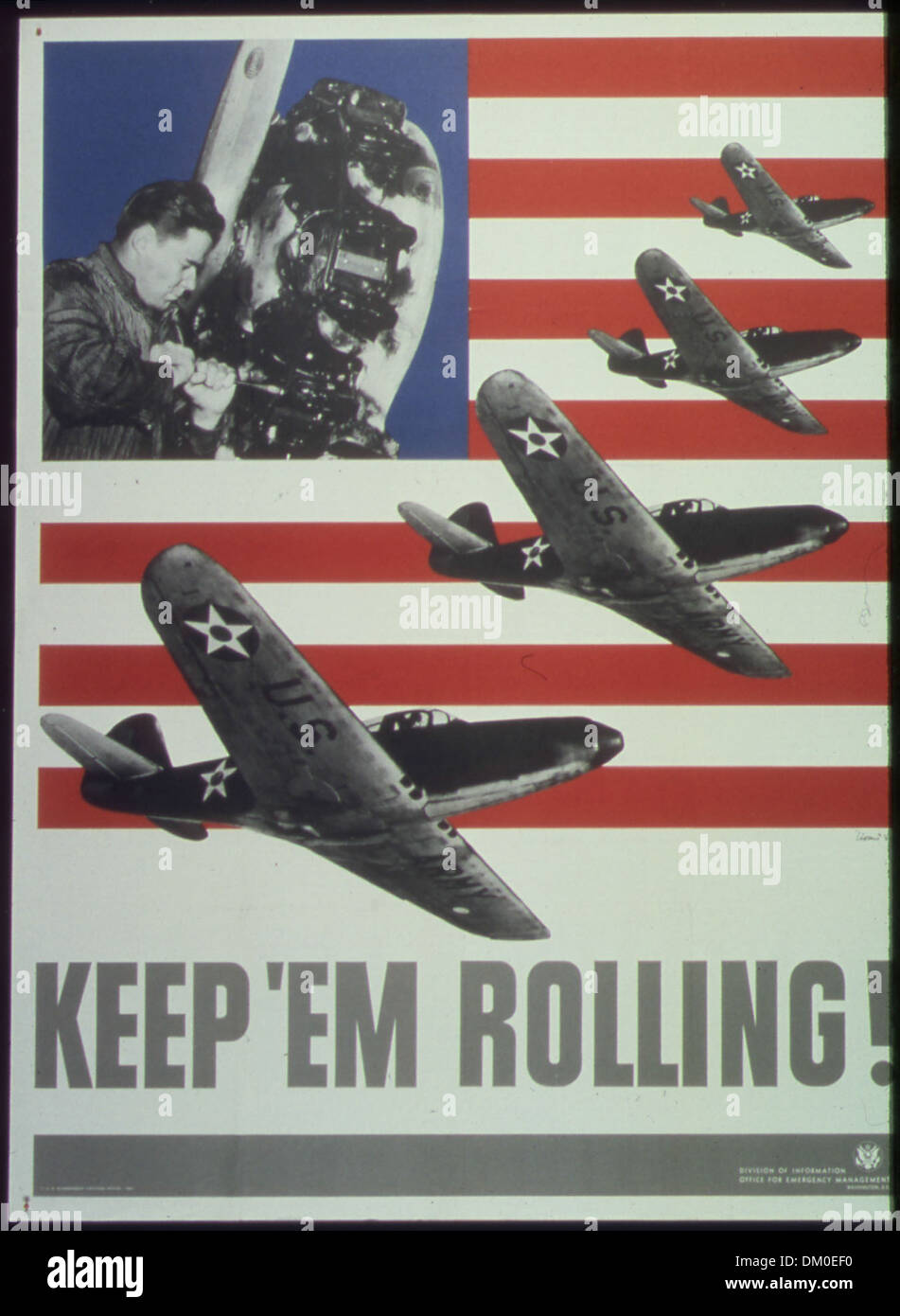 This World War II-era propaganda poster encourages continuous ...