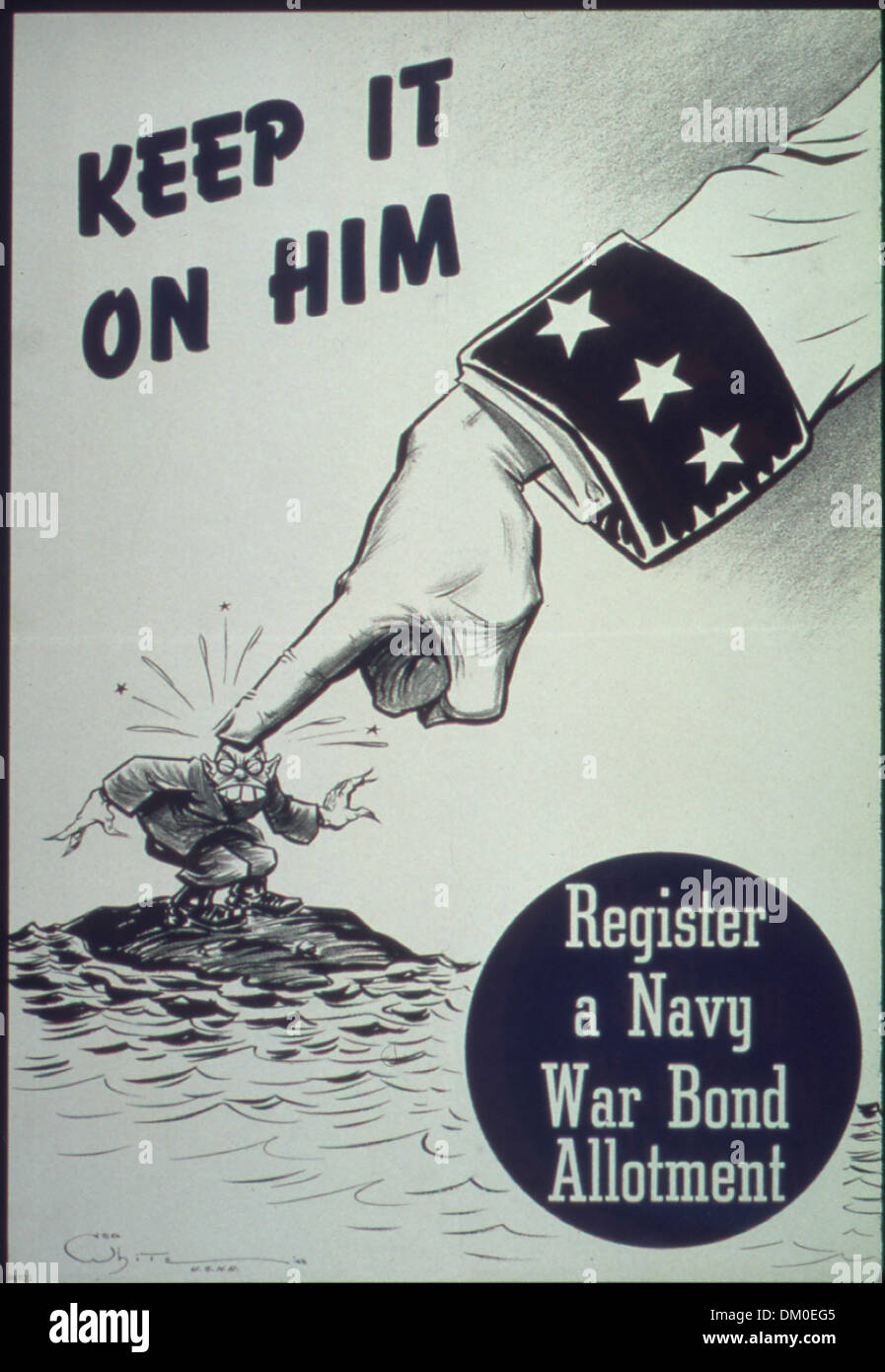 This World War II American propaganda poster encourages vigilance and ...