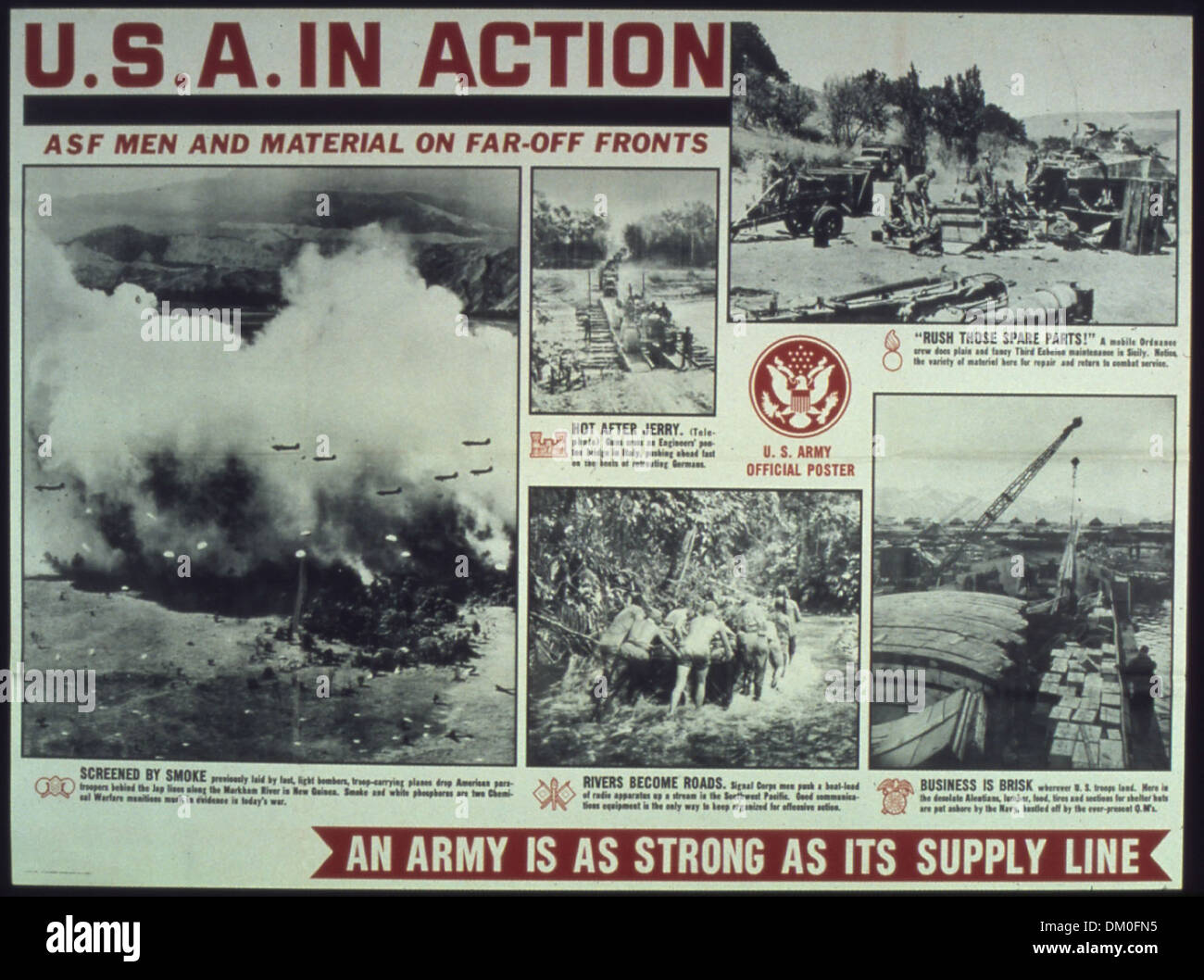 This World War II propaganda poster showcases the U.S. Army Service ...