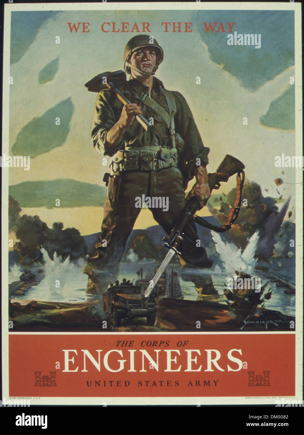 'WE CLEAR THE WAY - ENGINEERS' 513535 Stock Photo - Alamy