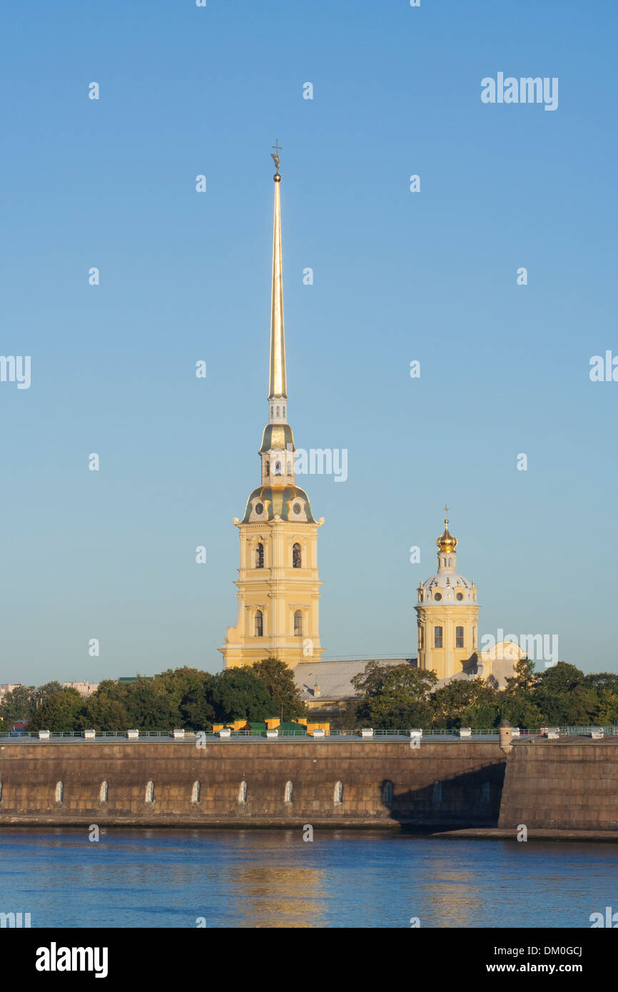 Russia, St Petersburg, Cathedral of Saints Peter and Paul in the Peter and Paul Fortress on the ...