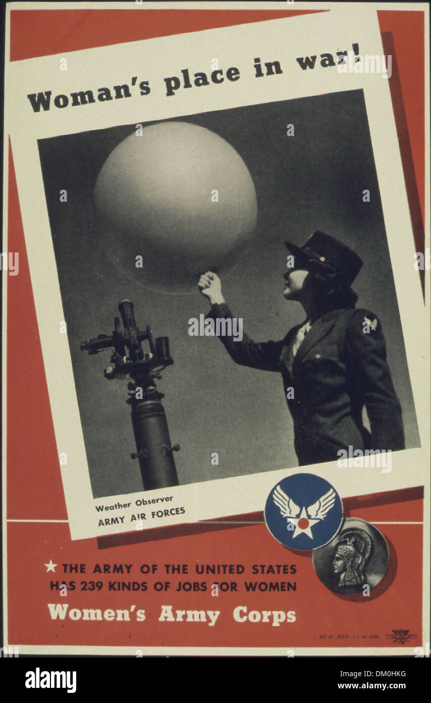 Usa women military enlistment poster hi-res stock photography and ...