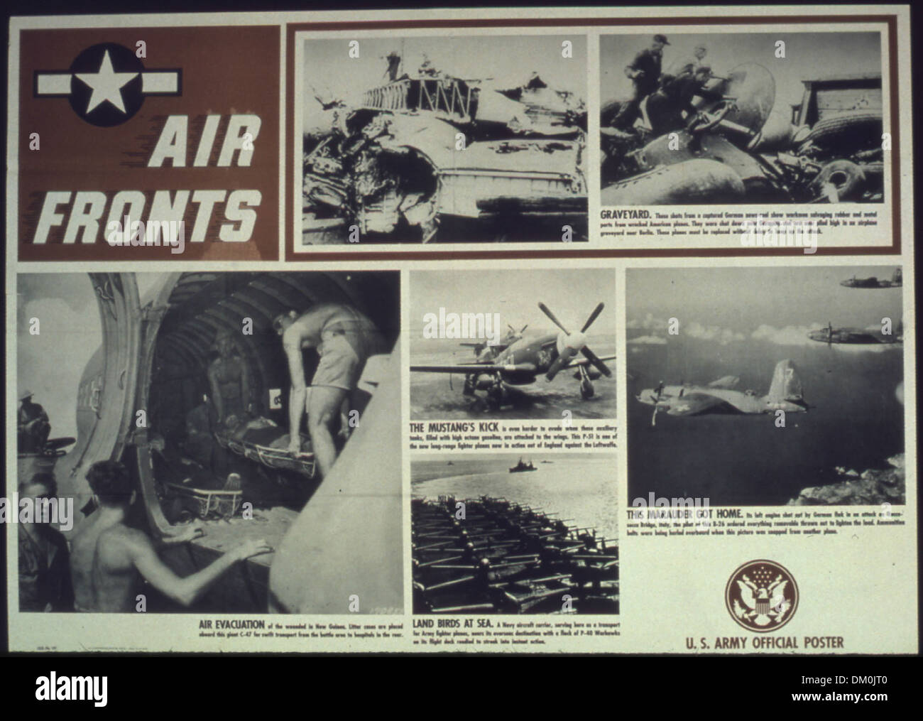 This World War II-era propaganda poster features photographs of the ...