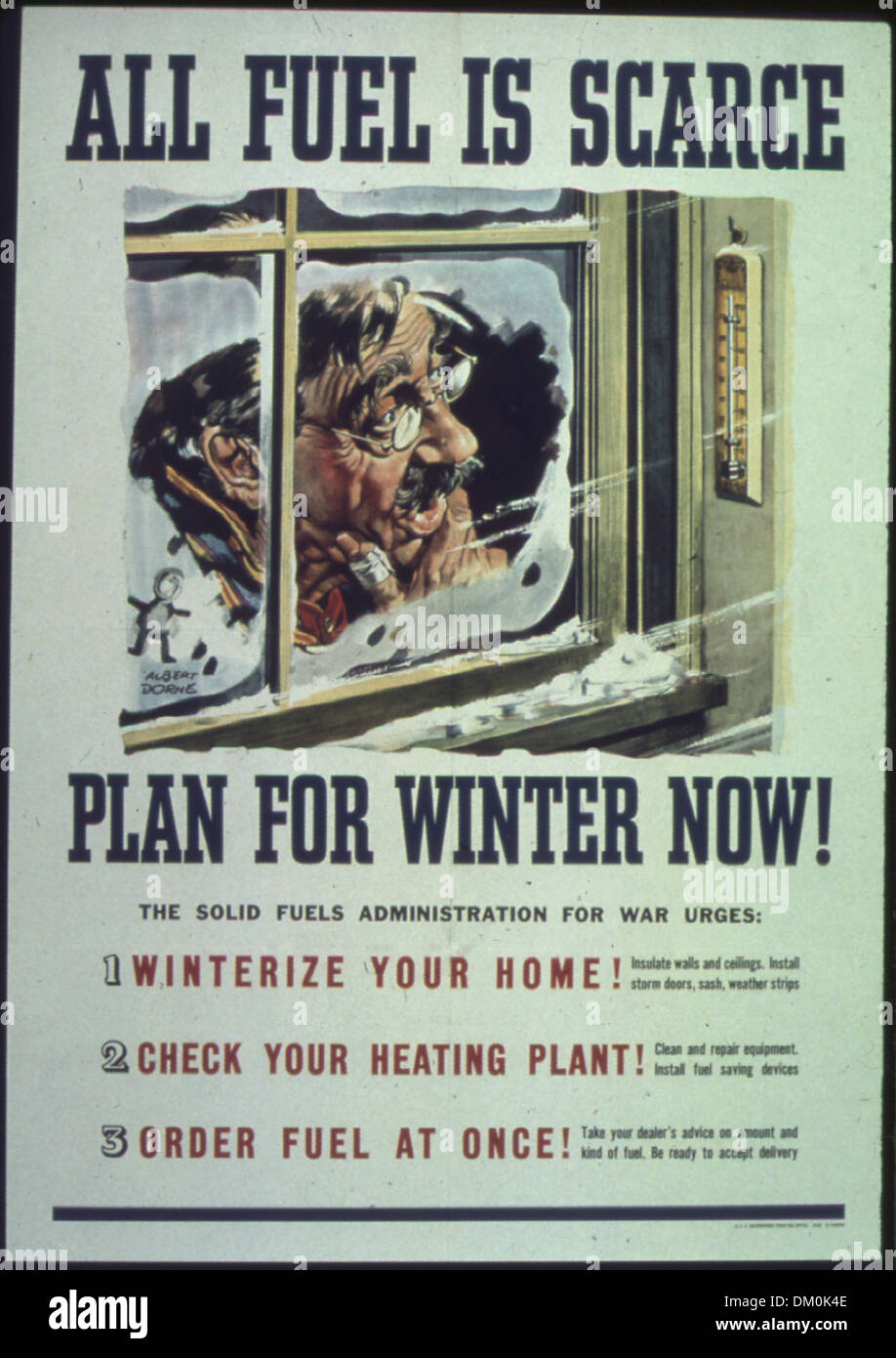 This World War II propaganda poster urges citizens to conserve fuel in ...