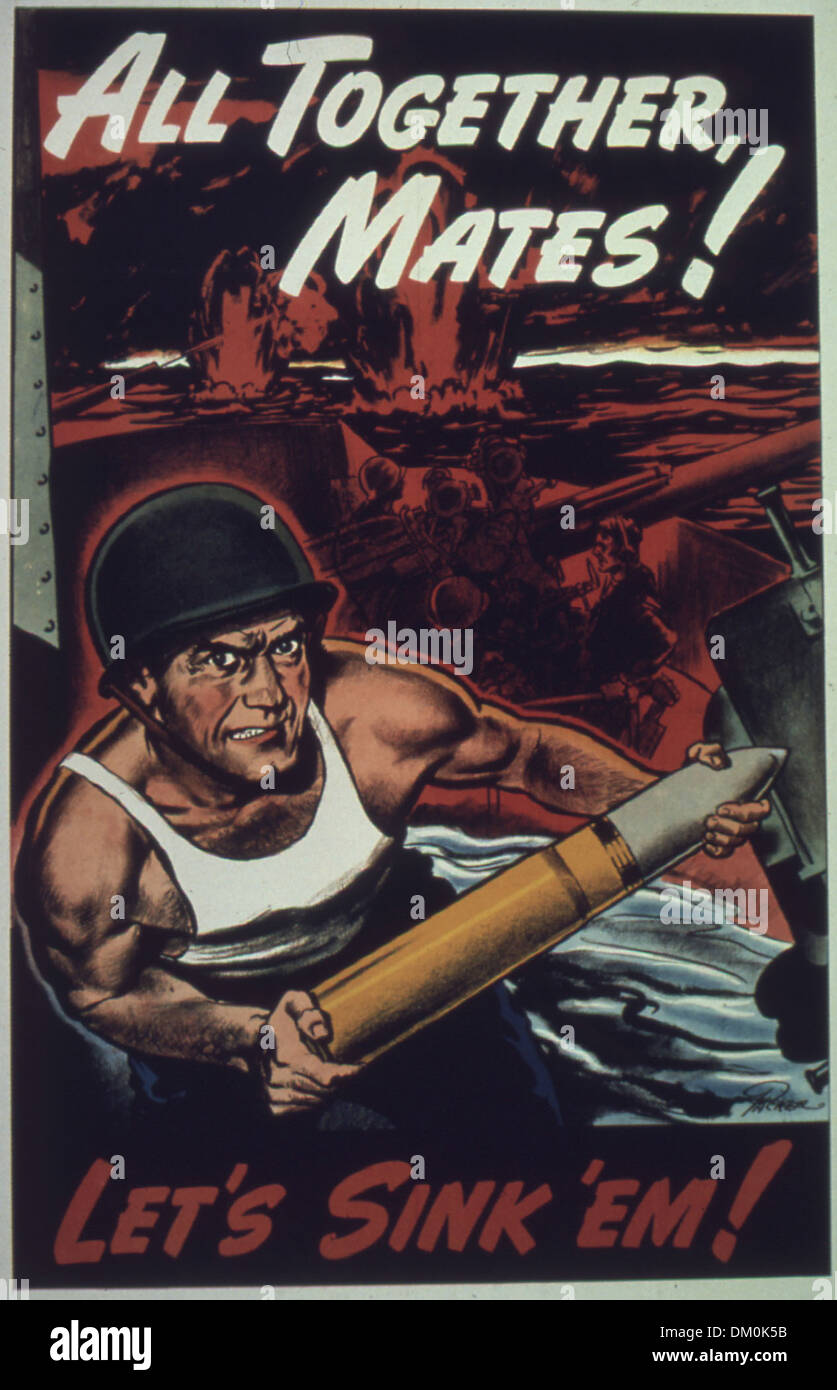 This World War II propaganda poster calls for unity in the fight ...