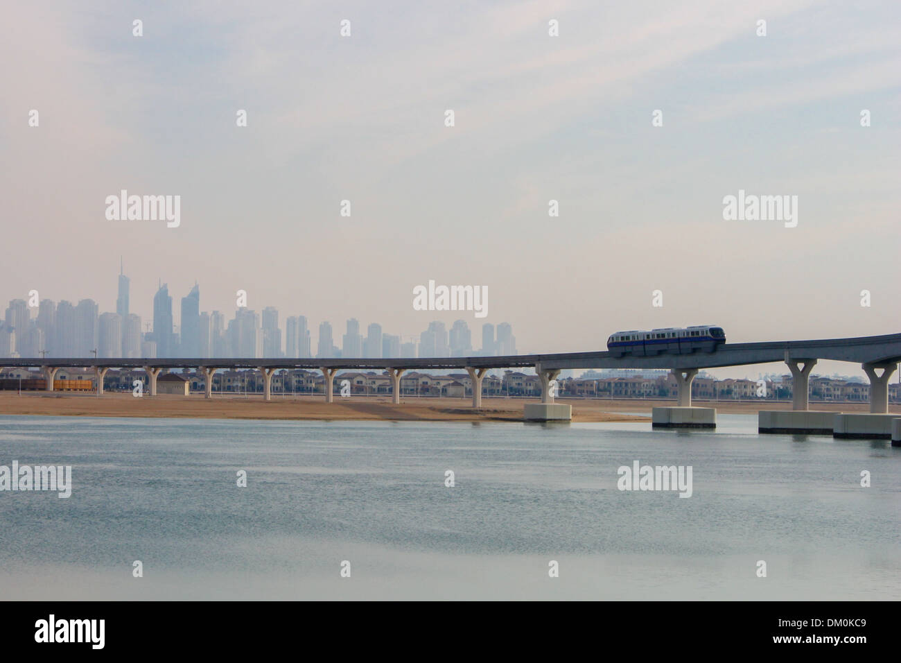 Palm Jumeirah Monorail Atlantis Hotel Dubai Stock Photo - Alamy