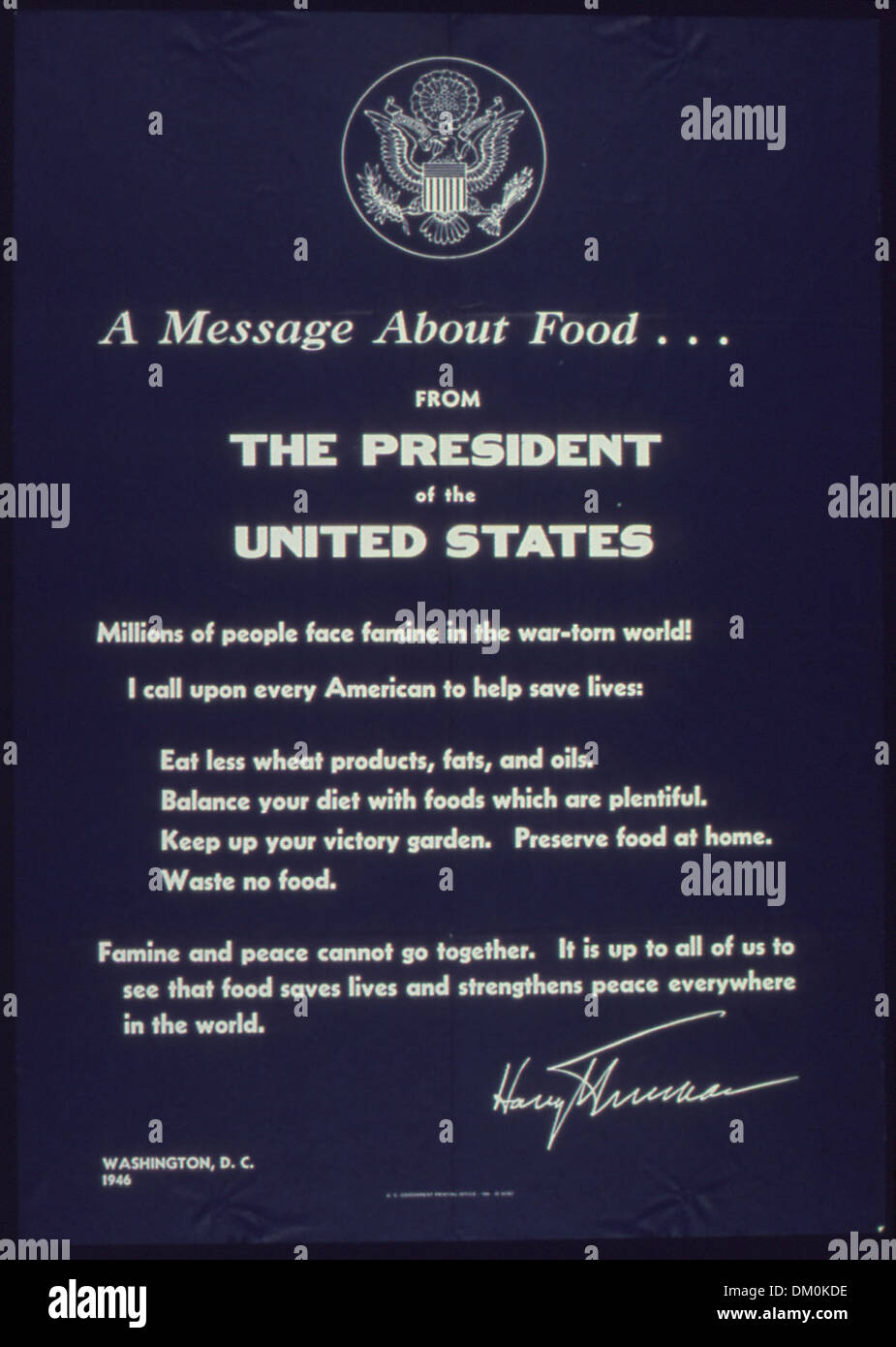 This World War II propaganda poster highlights the importance of food ...