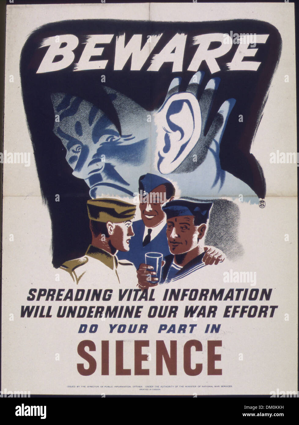 World war ii information propaganda posters hi-res stock photography ...