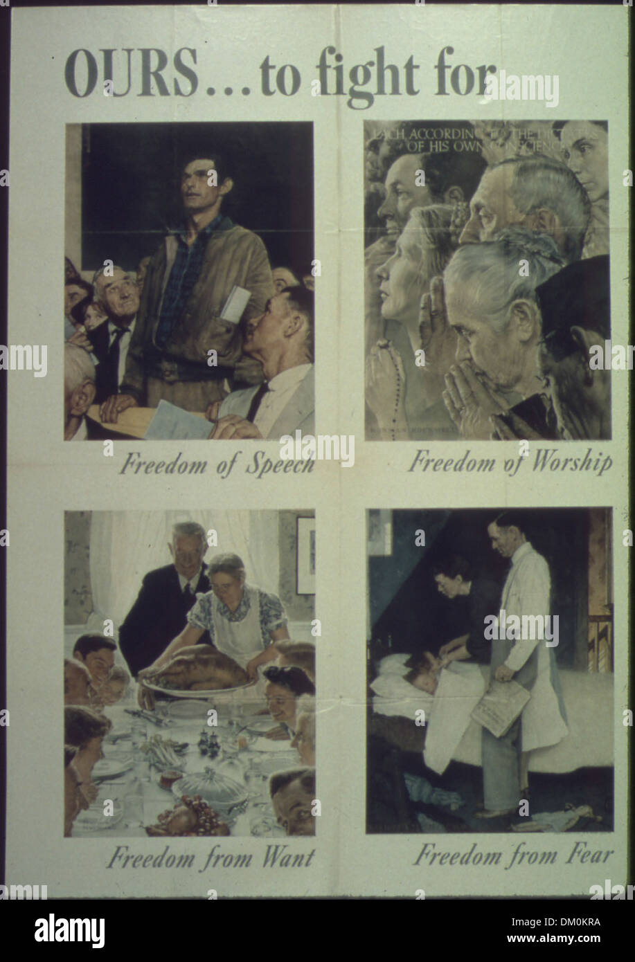 This World War II propaganda poster highlights the four essential ...