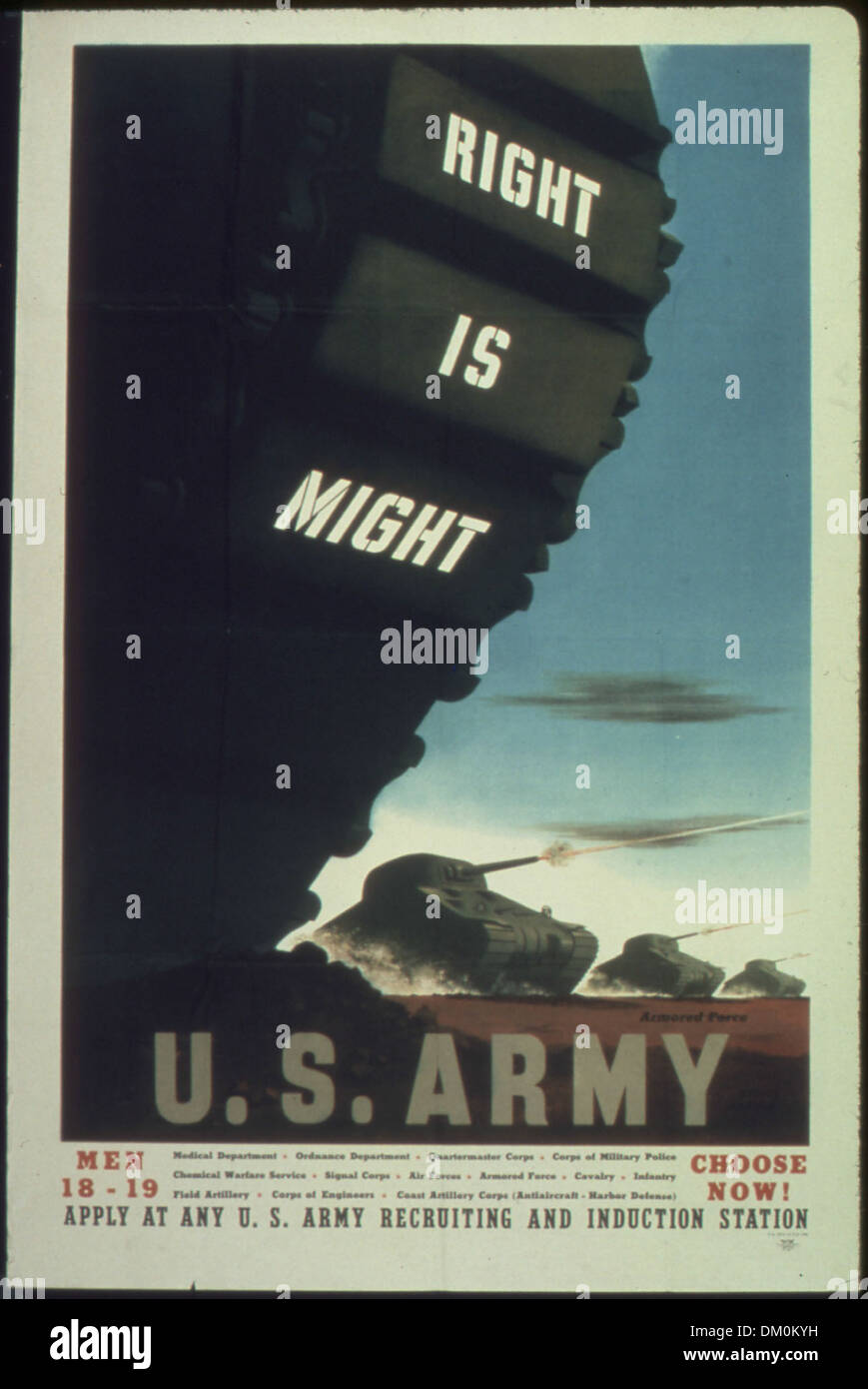 This World War II propaganda poster conveys the message that moral ...