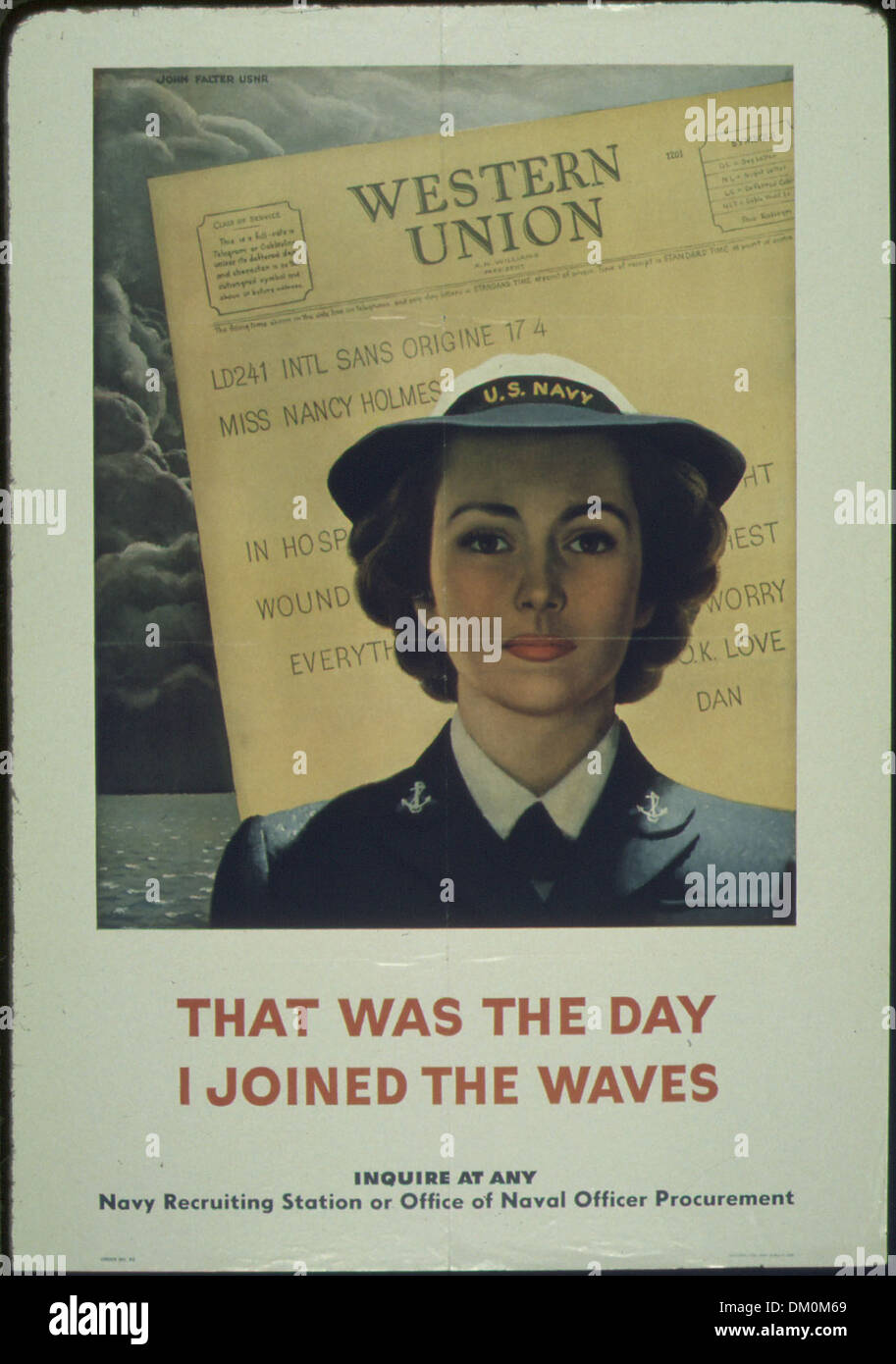 A World War II propaganda poster highlighting the role of women in the ...