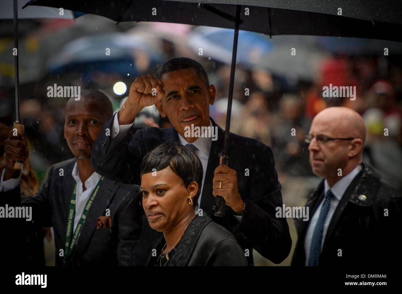 Johannesburg, South Africa. 10th Dec, 2013. US President Barak Obama ...