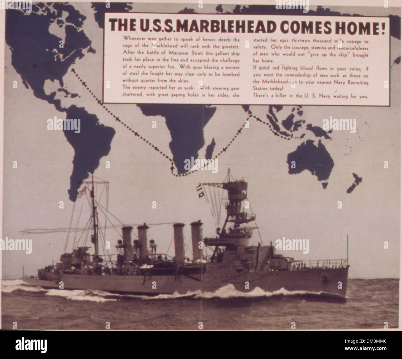 THE U.S.S. MARBLEHEAD COMES HOME 513505 Stock Photo - Alamy