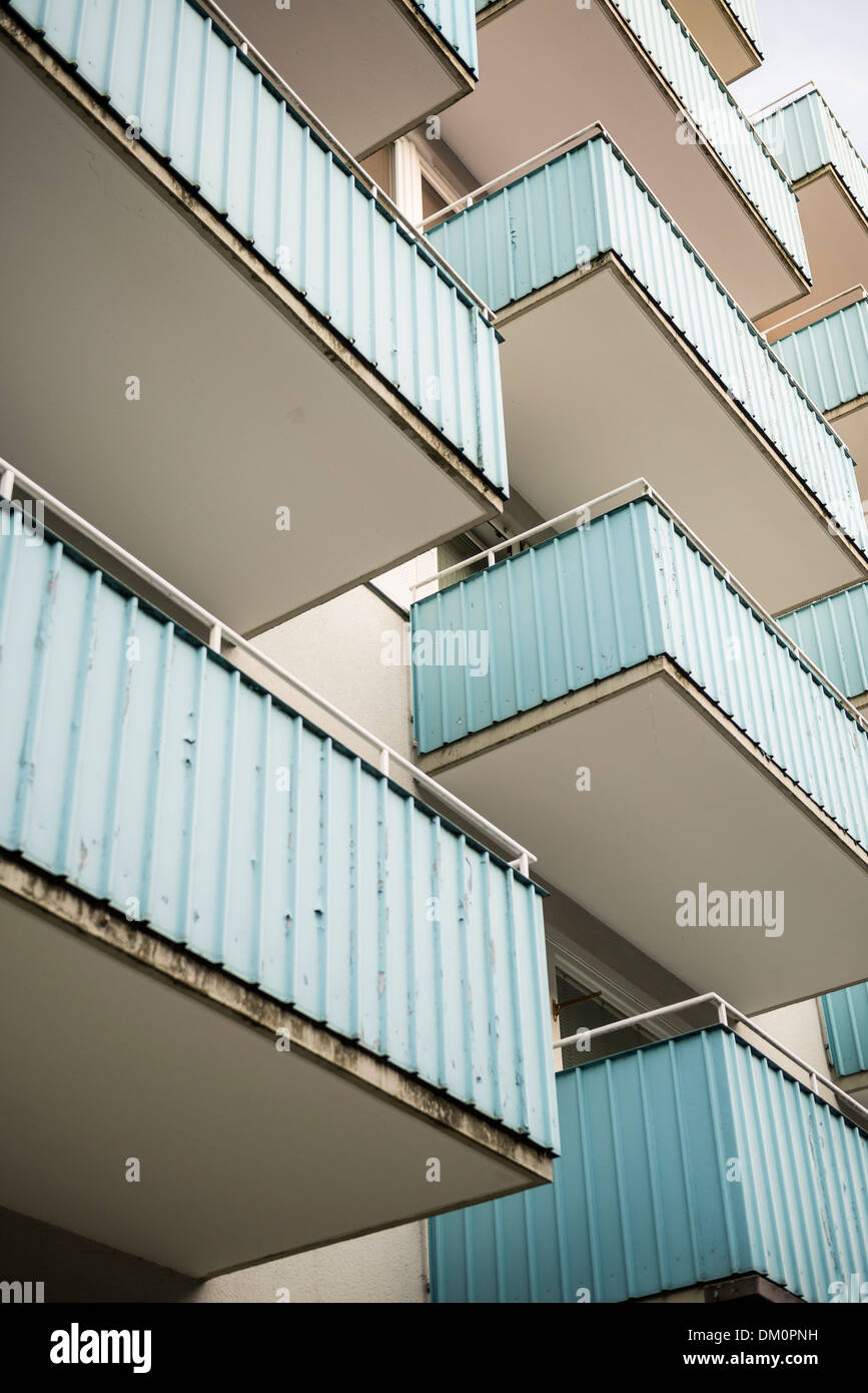 Council flat balconies hi-res stock photography and images - Alamy