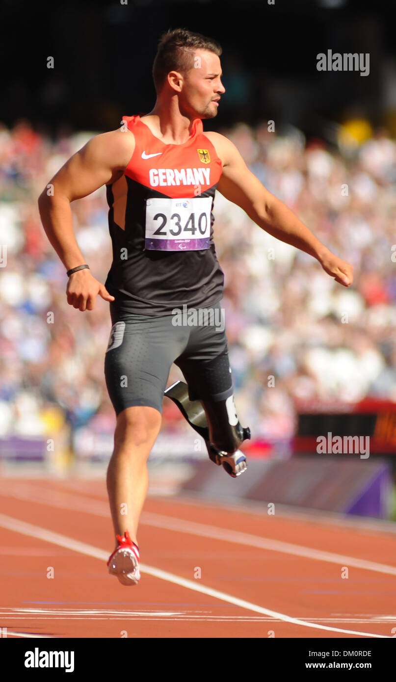 Heinrich Popow (GER) London 2012 Paralympic Games - Men's 100m T42 ...