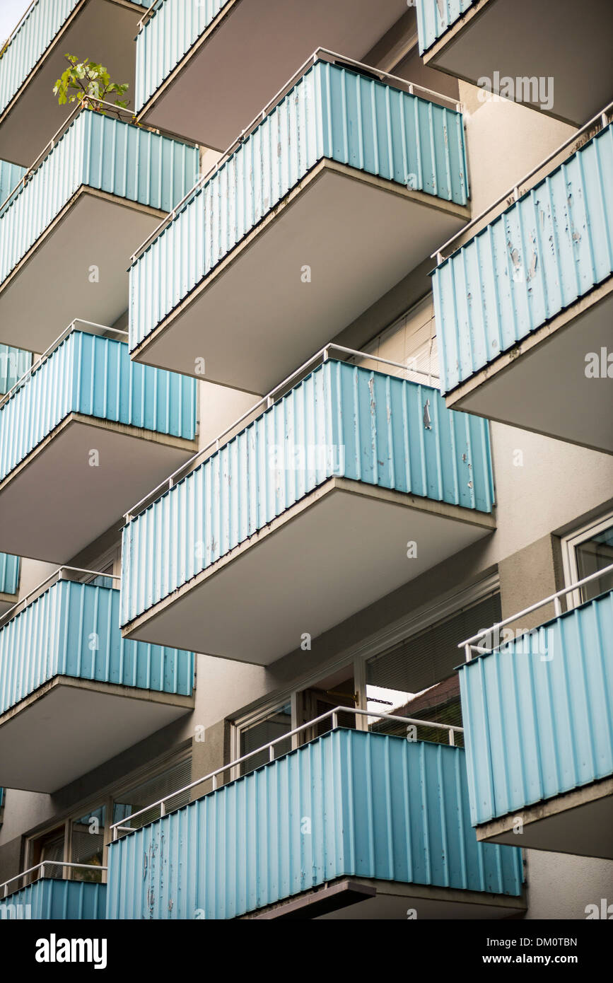 Council flat balconies hi-res stock photography and images - Alamy