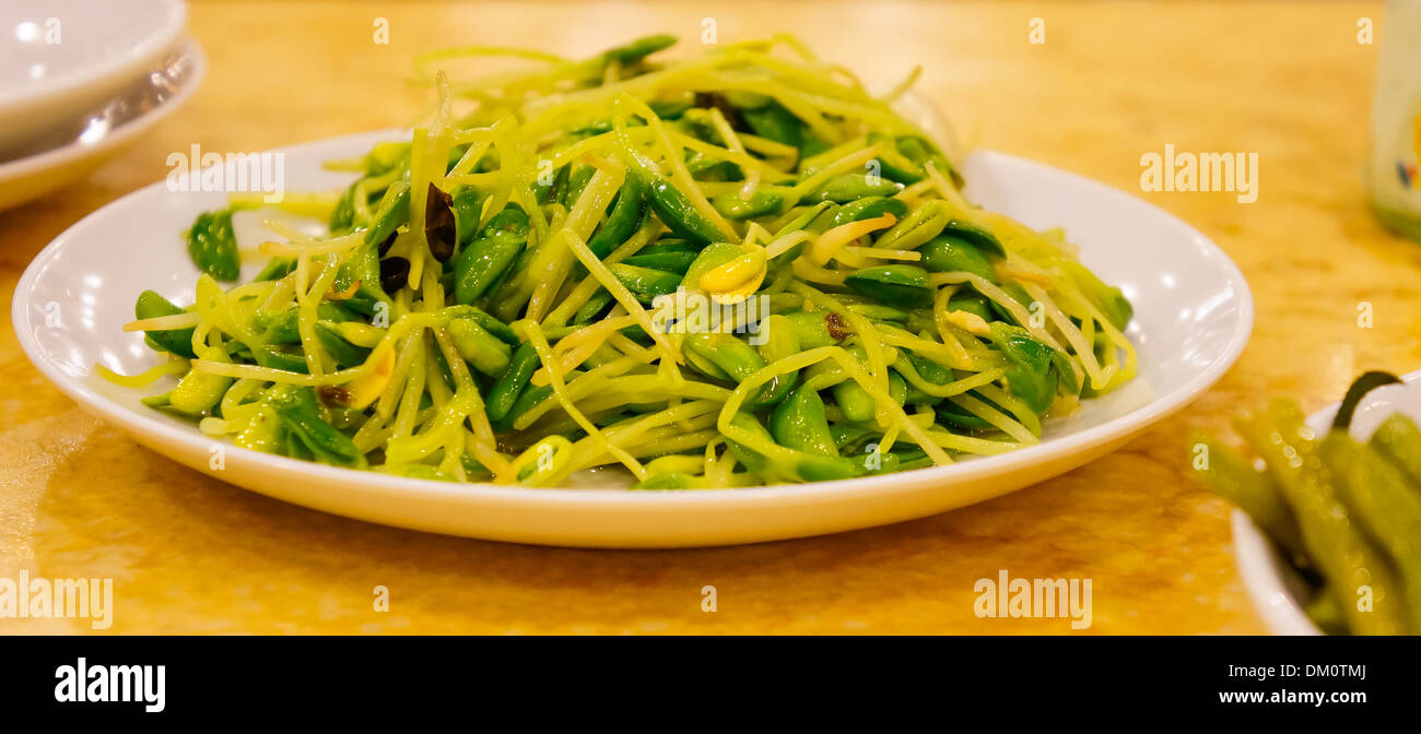 plate of chinese vegetables in table Stock Photo - Alamy