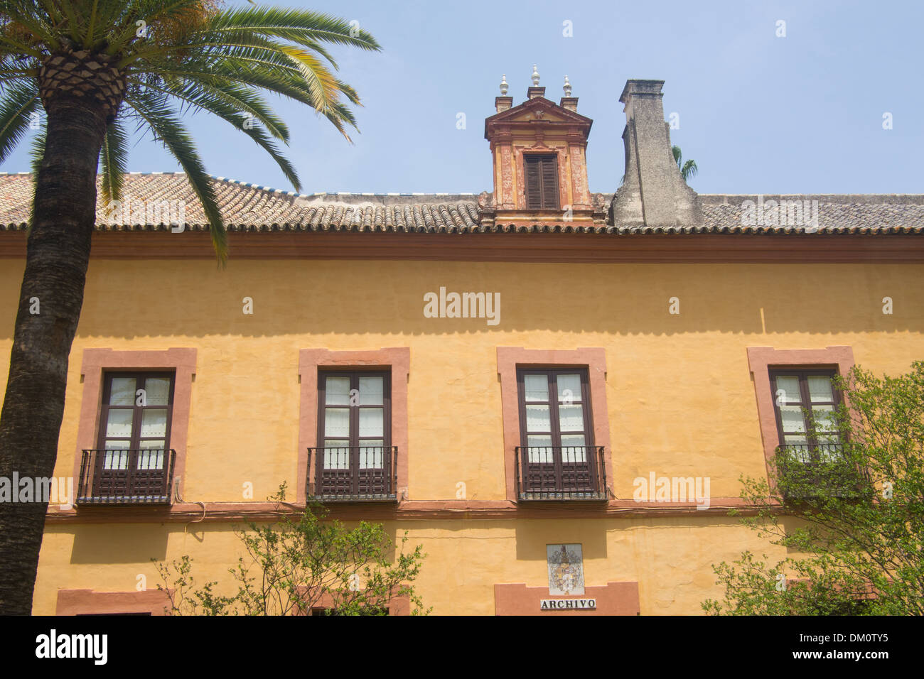 Building inside The Alcazar (Royal Palace), Seville, Andalucia, Spain ...