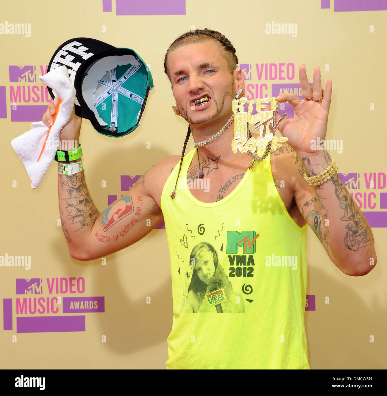 Riff Raff 2012 MTV Video Music Awards held at Staples Center - Arrivals ...