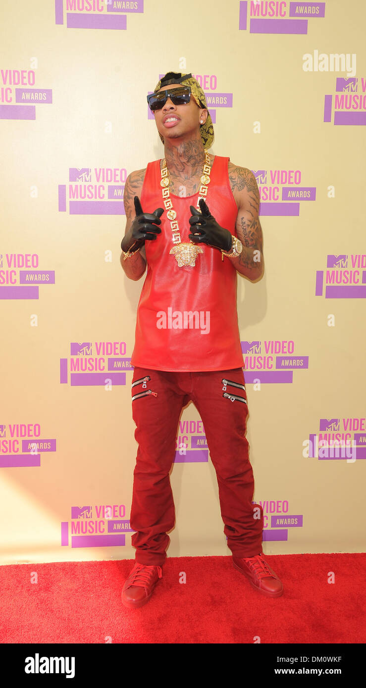 Rapper Tyga 2012 MTV Video Music Awards held at Staples Center ...