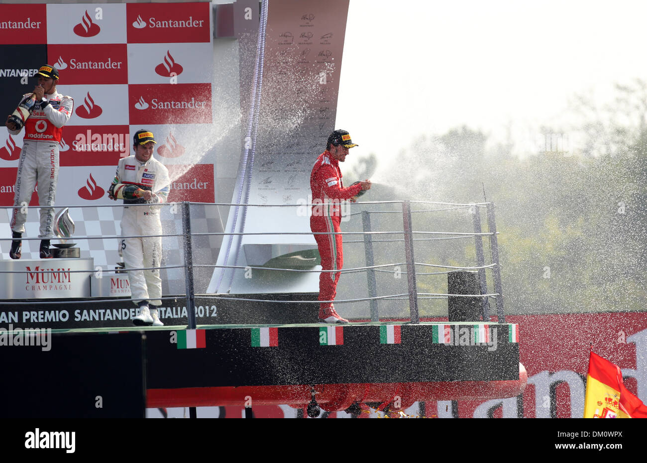 Lewis hamilton podium hi-res stock photography and images - Alamy