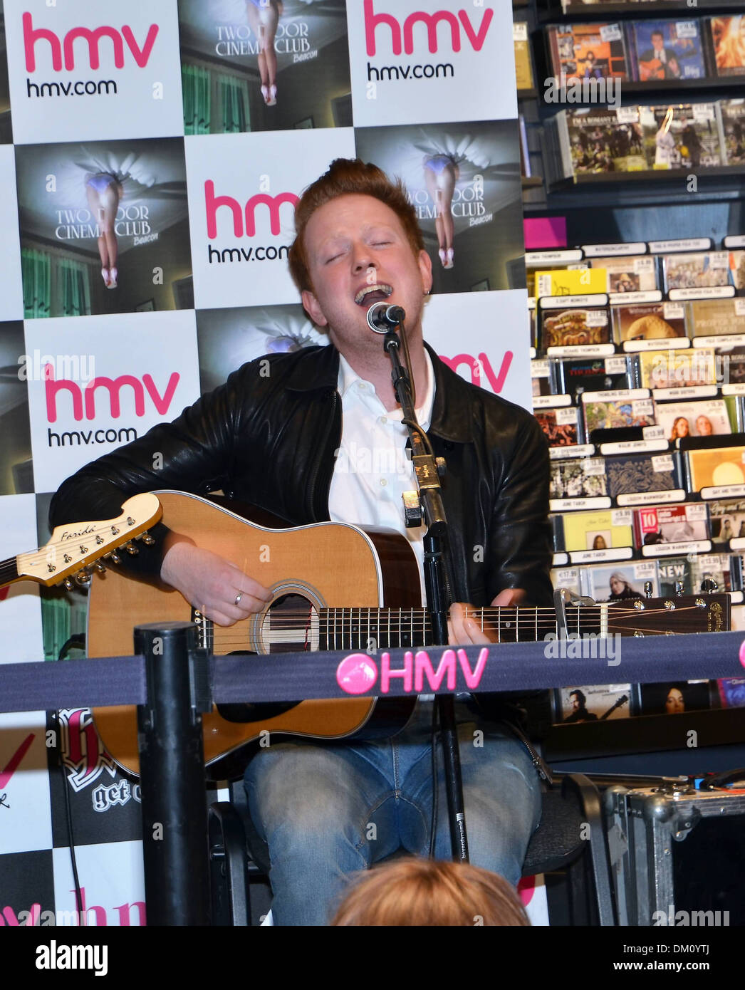 Alex Trimble Two Door Cinema Club play live acoustic and signing of ...