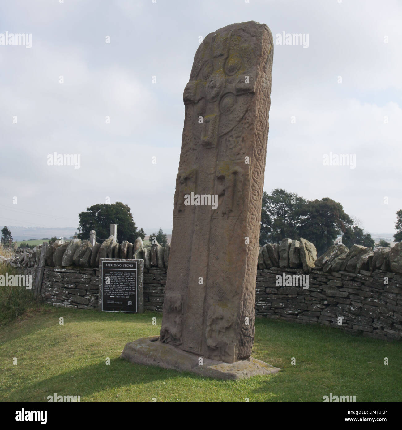 Carved pictish stone aberlemno scotland hi-res stock photography and ...