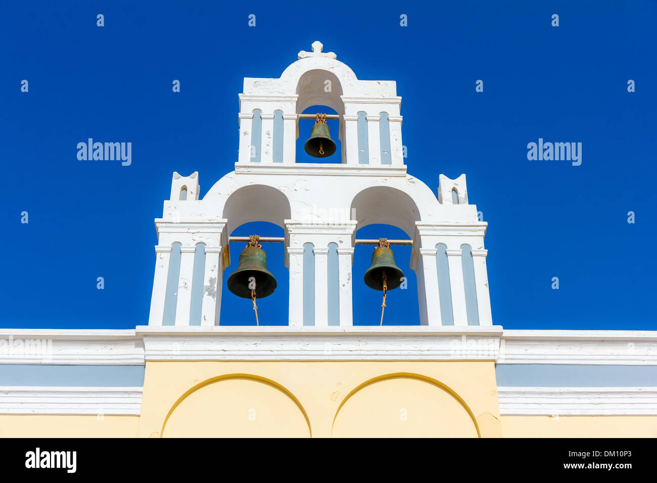 Traditional bell tower at Oia, Santorini in Greece Stock Photo - Alamy