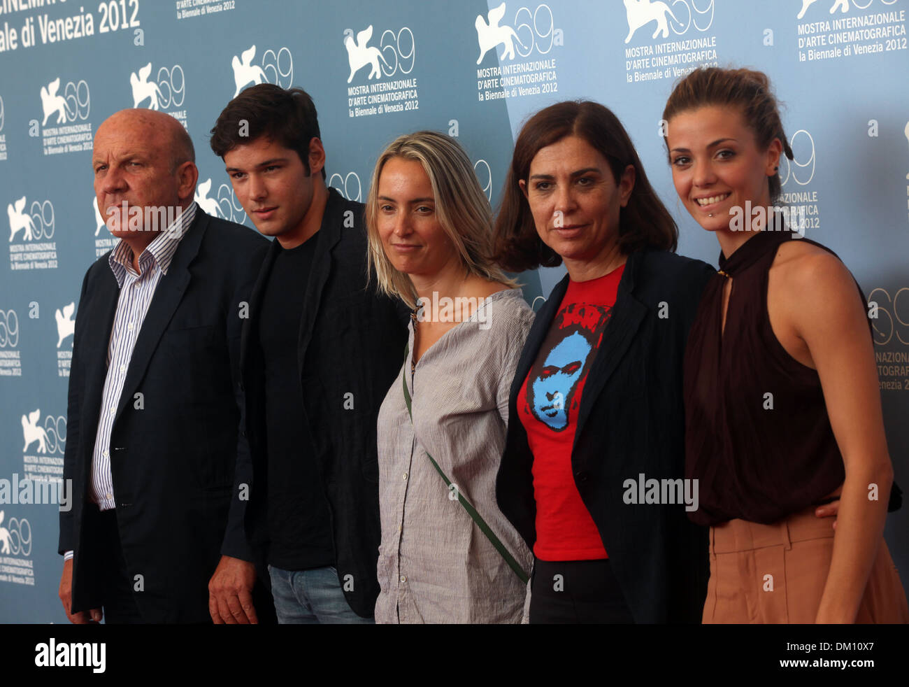 Filippo Scicchita Francesca Comencini and Giulia Valentini with cast ...