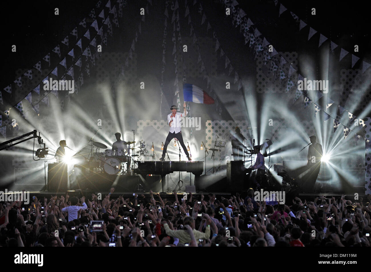 Singer Mika on stage Stock Photo - Alamy