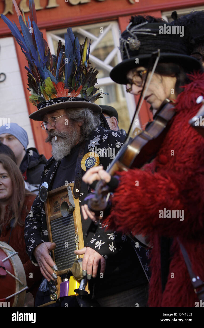 The Black Pig Borders Morris Men perform at the Whittlesey Straw Bear ...